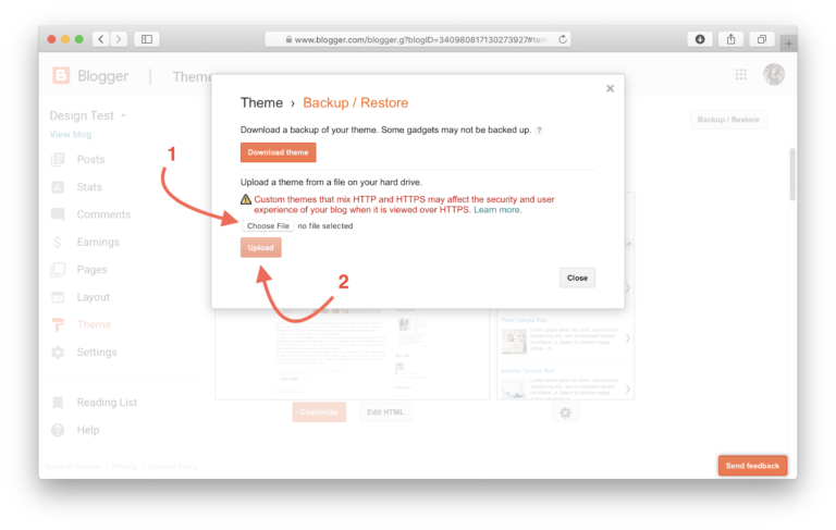 How to install Blogger Template