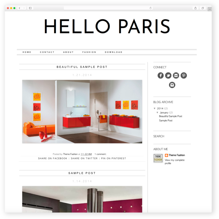 Free Blogger Templates Archives
