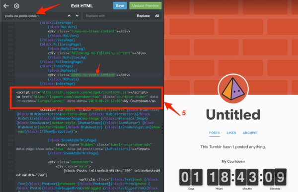 How to Add a Countdown Timer to Tumblr